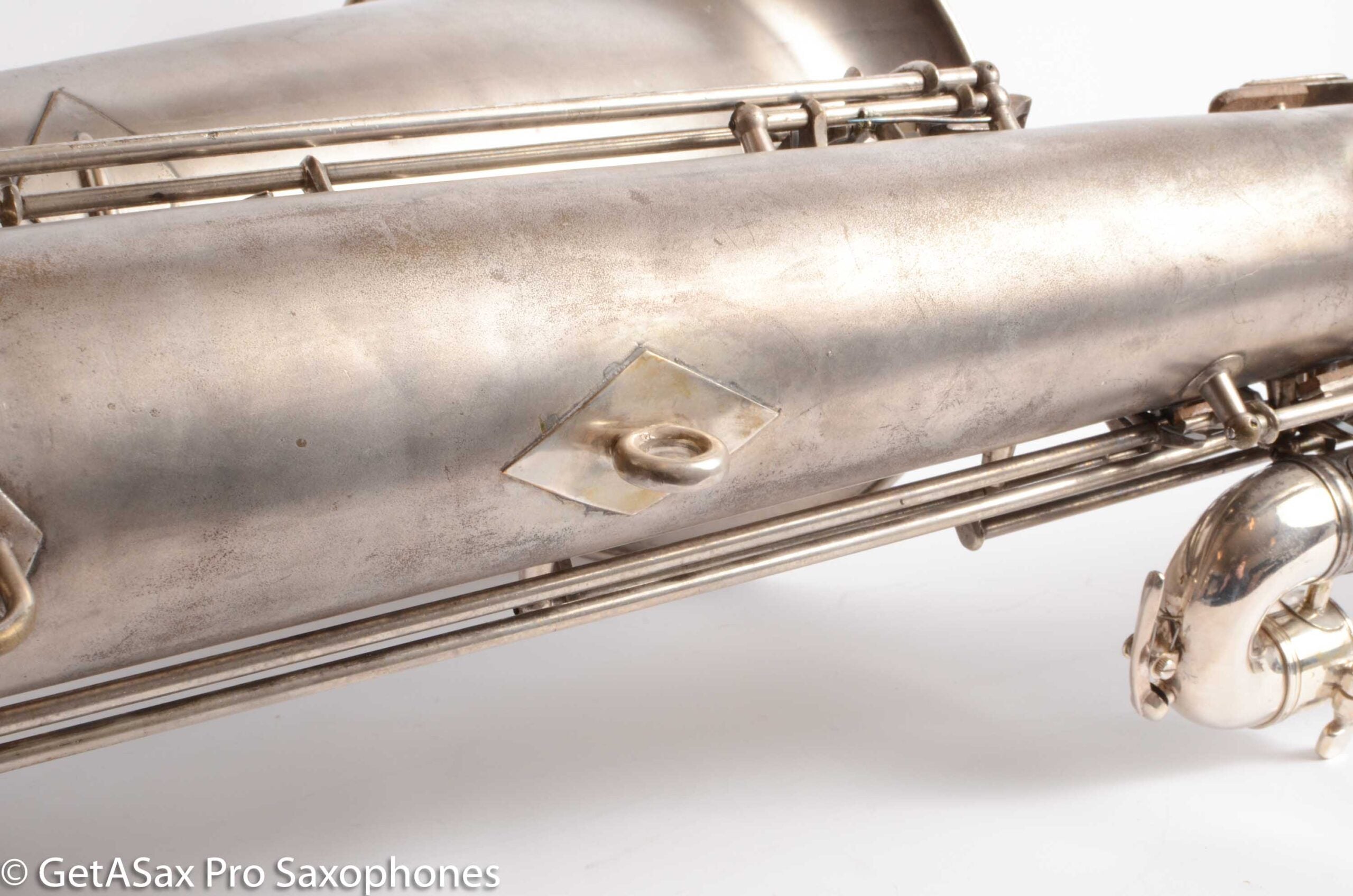 Conn Panamerican (New Wonder 1) Bass Saxophone Silver Plate Recent Ove ...