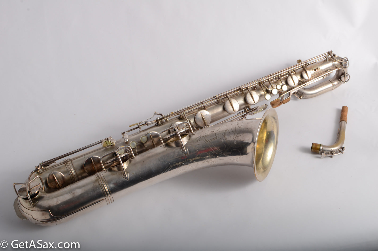 Conn 12M Baritone Original Silver Plate 279xxx – GETASAX