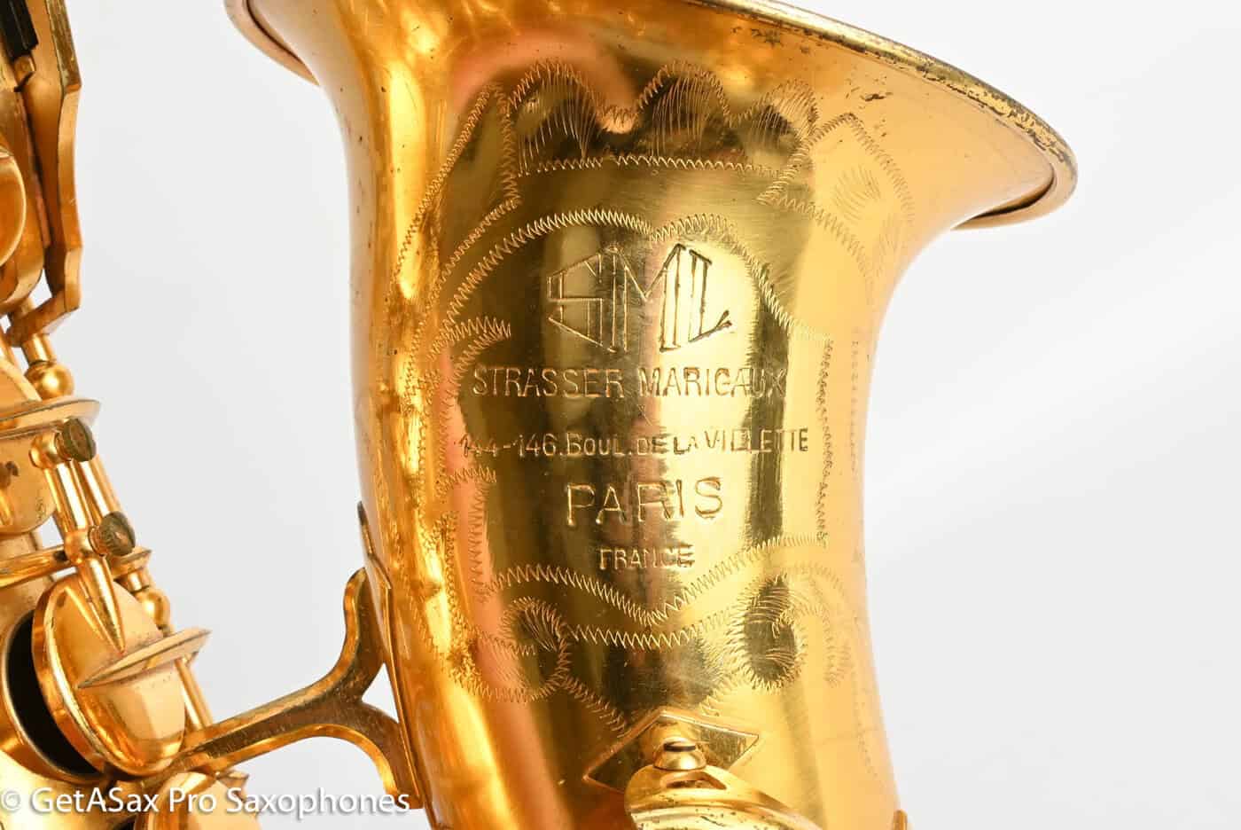 SML Rev D Alto Saxophone Original Permagold Plate Amazing! 10870 – GETASAX